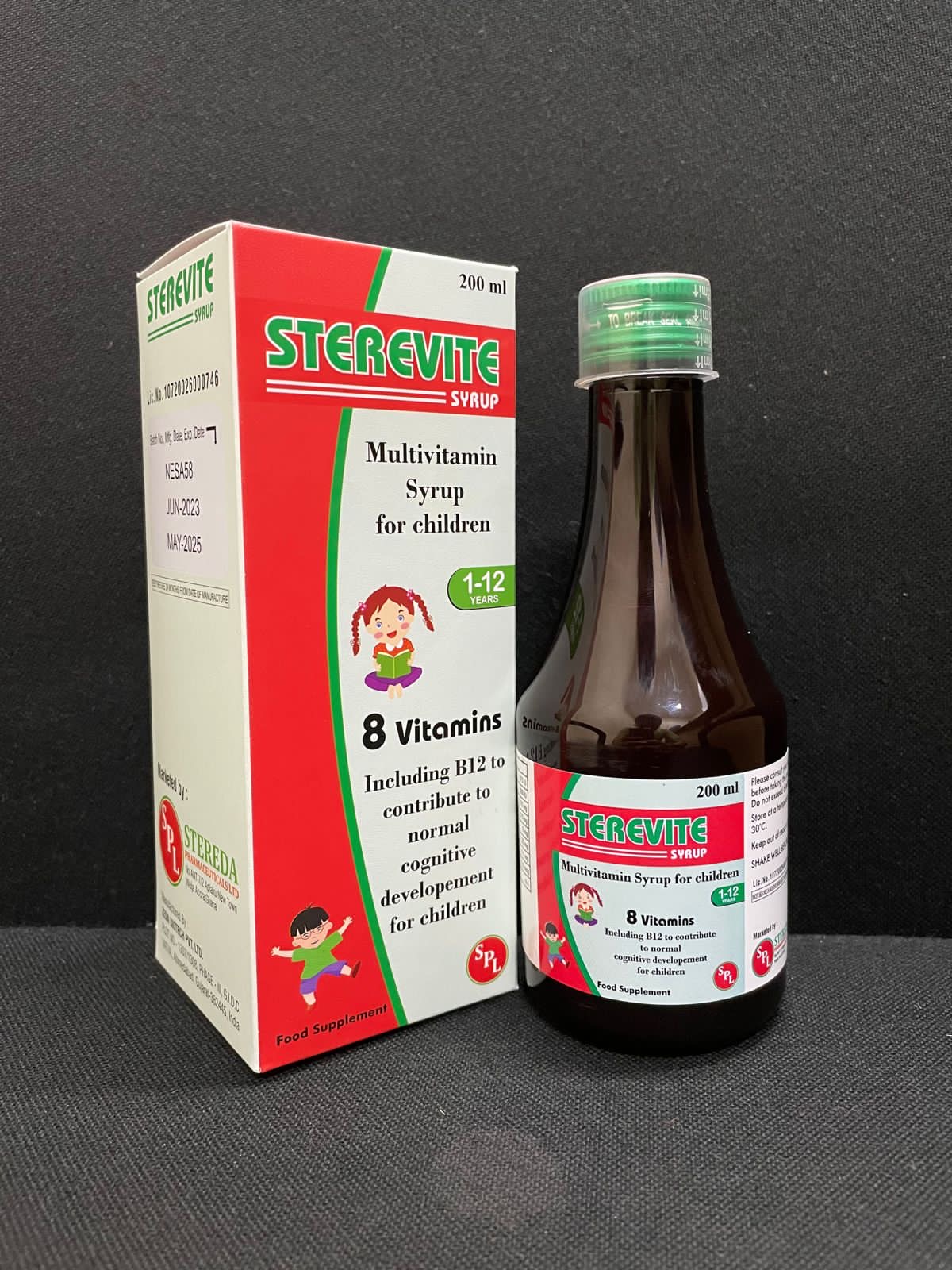 Sterevite Syrup - Multivitamin Supplement for Children